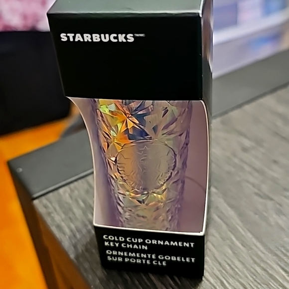 Starbucks | Accents | Dazzling Starbucks Christmas Cold Cup Keychain ...